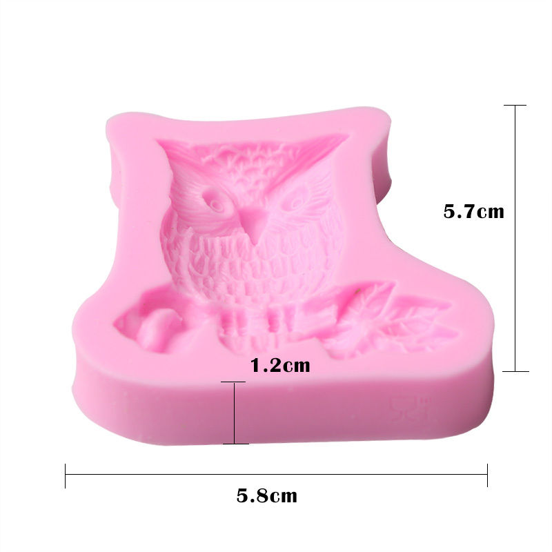 3D silikoonvorm - öökull - Tordiabi