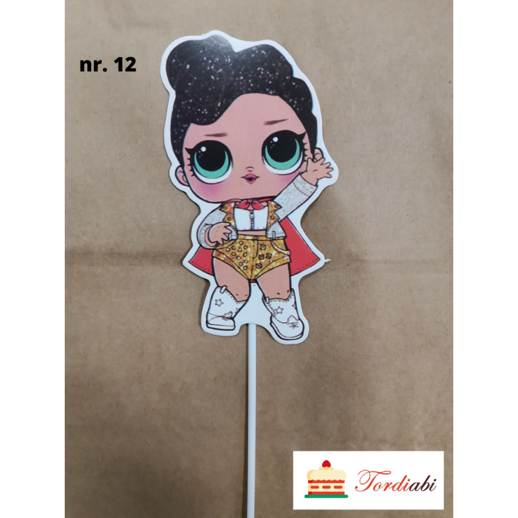 Tordi/ koogi topper, L.O.L. nr. 12 - Tordiabi