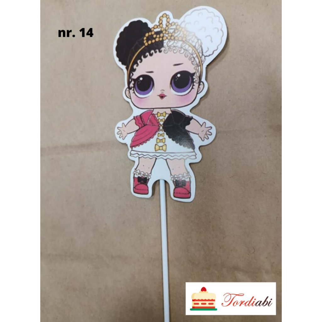 Tordi/ koogi topper, L.O.L. nr. 14 - Tordiabi