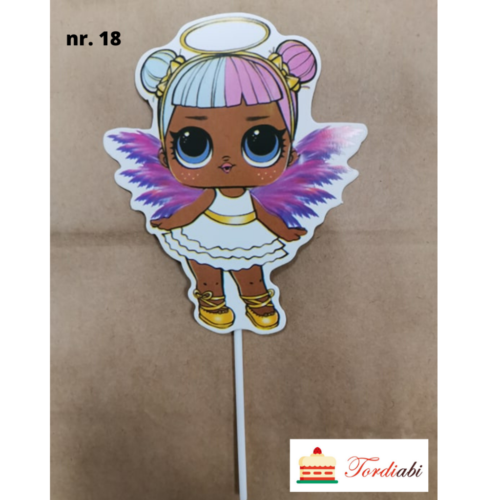 Tordi/ koogi topper, L.O.L. nr. 18 - Tordiabi