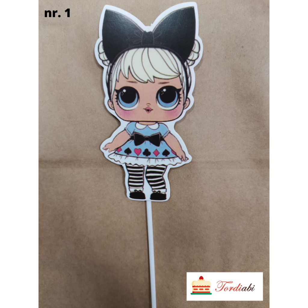 Tordi/ koogi topper, L.O.L. nr. 1 - Tordiabi