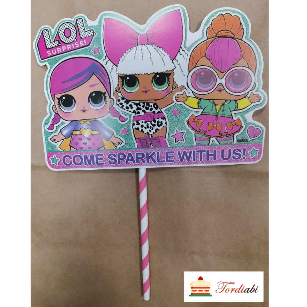 Tordi/ koogi topper, L.O.L. Surprise 3 nukku - Tordiabi
