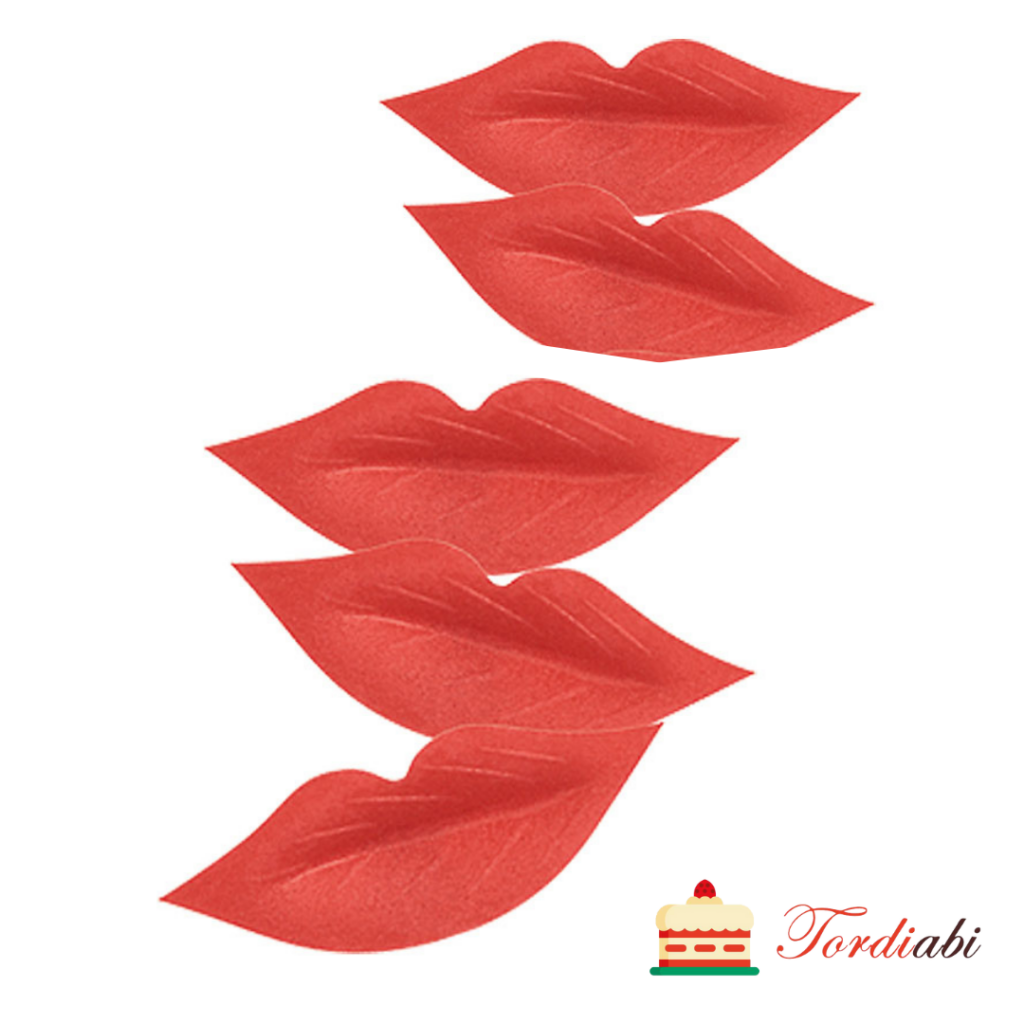 Vahvlidekoor - punased huuled/ musi, 5 tk - Tordiabi