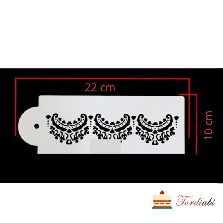 Šabloon lainelise ornamendiga servade kaunistamiseks, väike - Tordiabi Šabloon lainelise ornamendiga servade kaunistamiseks, väike - Tordiabi